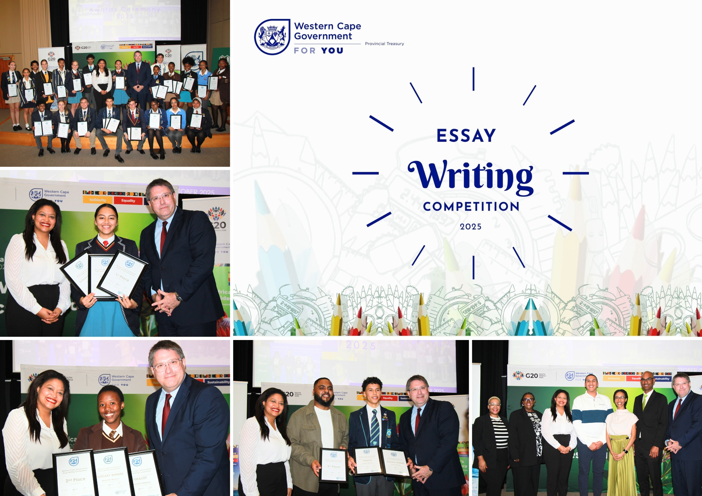 Western Cape Government Essay Writing Competition award ceremony 2025 ...