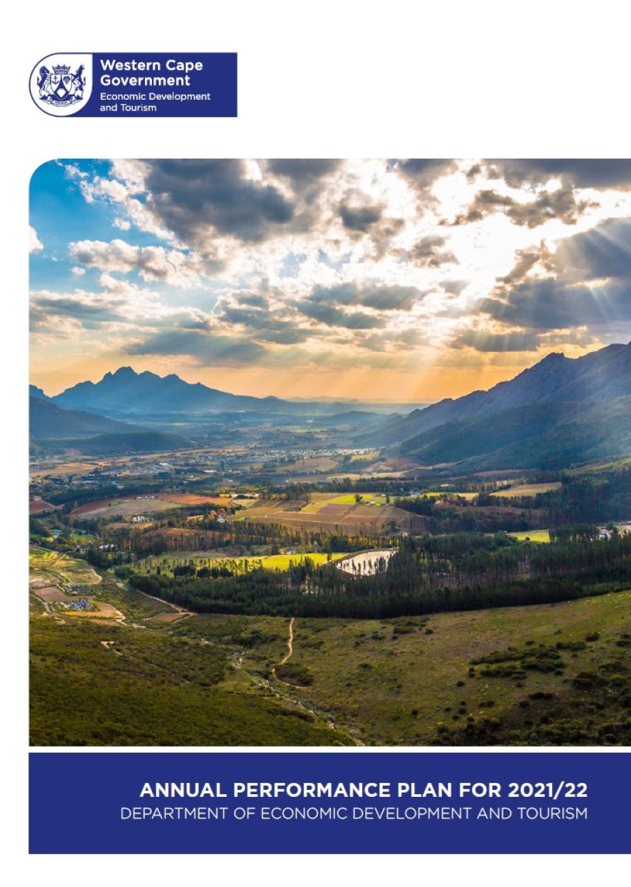 Annual Performance Plan 2021/22 | Western Cape Government