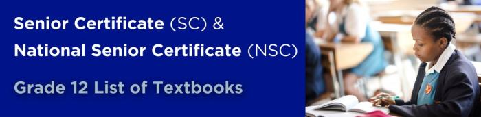 List of Grade 12 textbooks | Western Cape Government